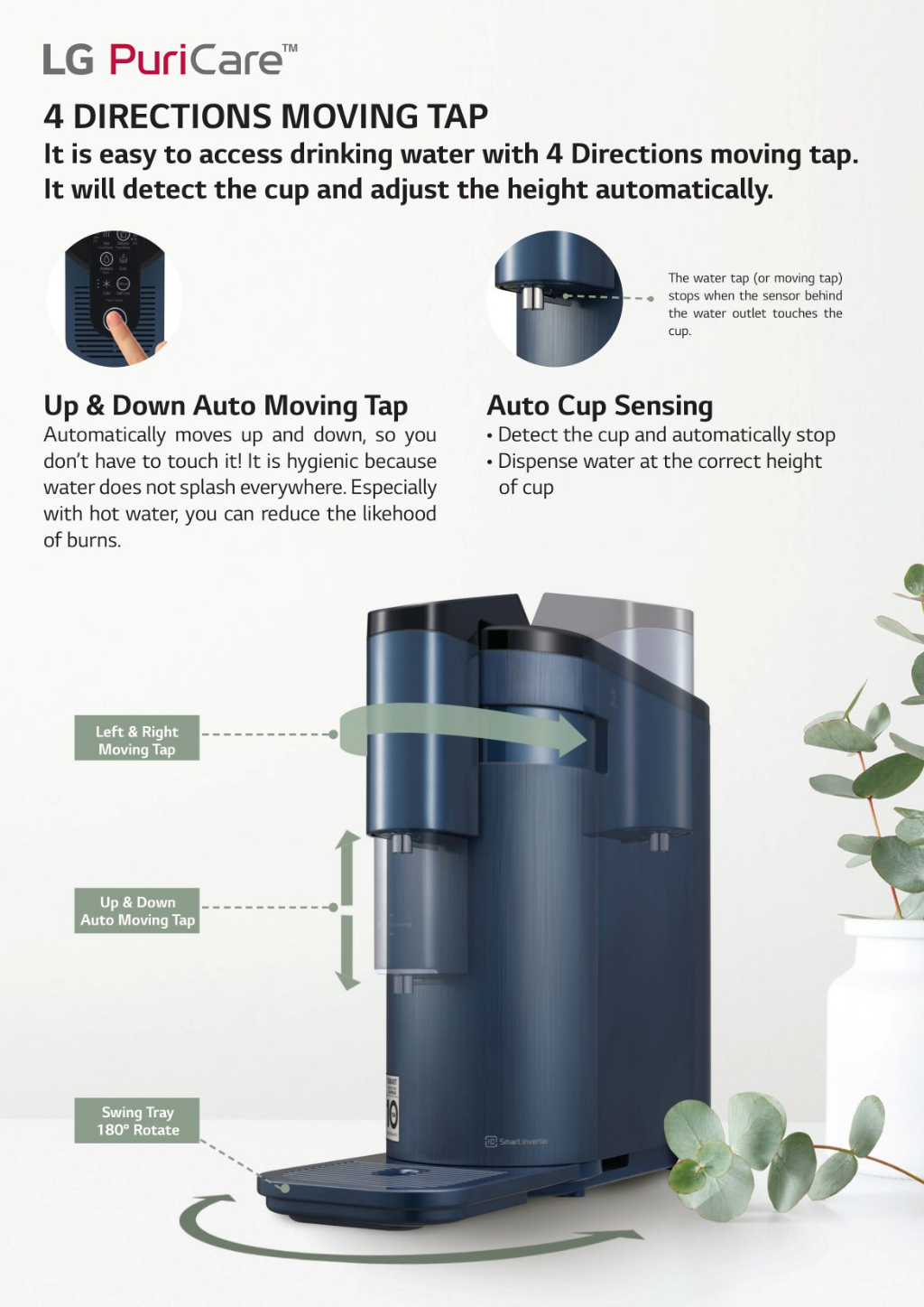 LG PuriCare WD216AN / WD516AN / WD518AN Tankless Water Purifier | Hot ...