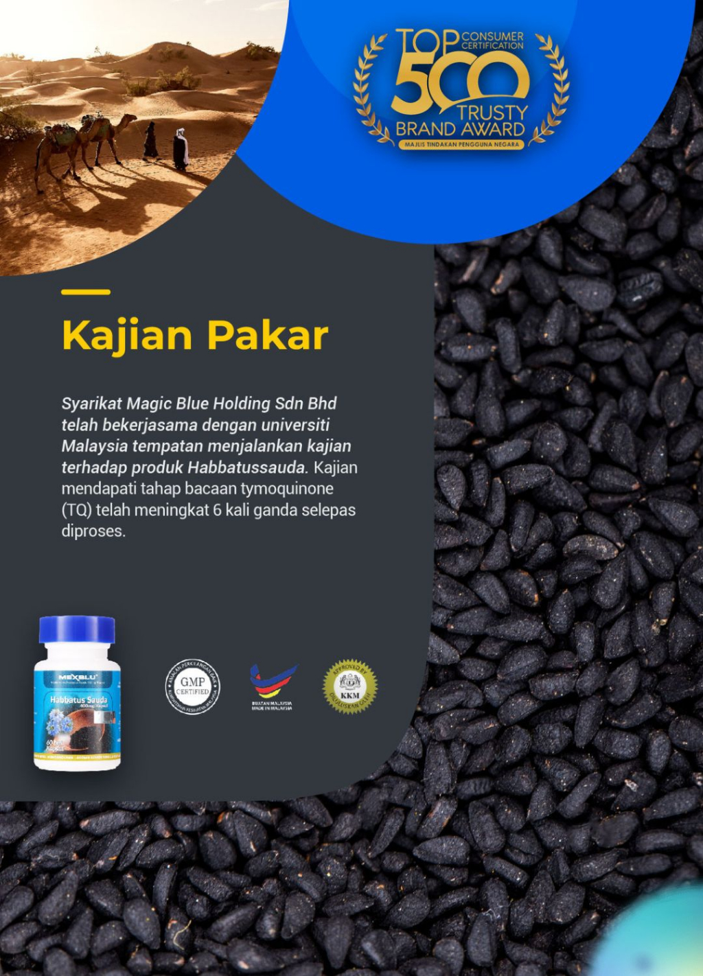Kapsul Habbatus Sauda Mexblue by Magic Blue Lulus KKM Black Seed ...