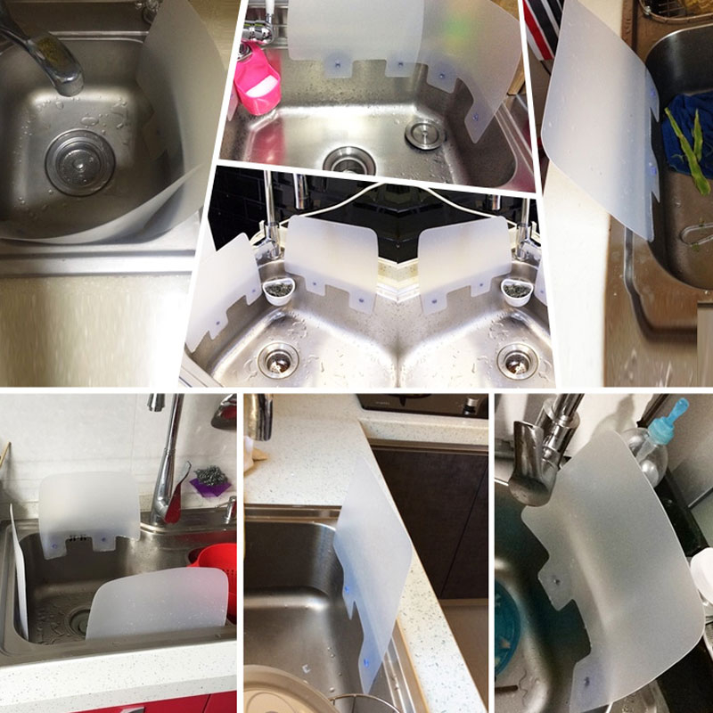 𝗦𝗧𝗥𝗢𝗡𝗚 𝗦𝗨𝗖𝗧𝗜𝗢𝗡 》Water Anti-Splash Guard Kitchen Sink Washing Blocker ...