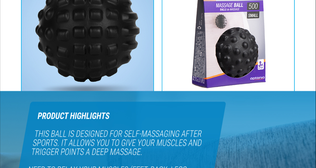 Decathlon Aptonia Fitness Massage Ball Compact Design | Shopee Malaysia