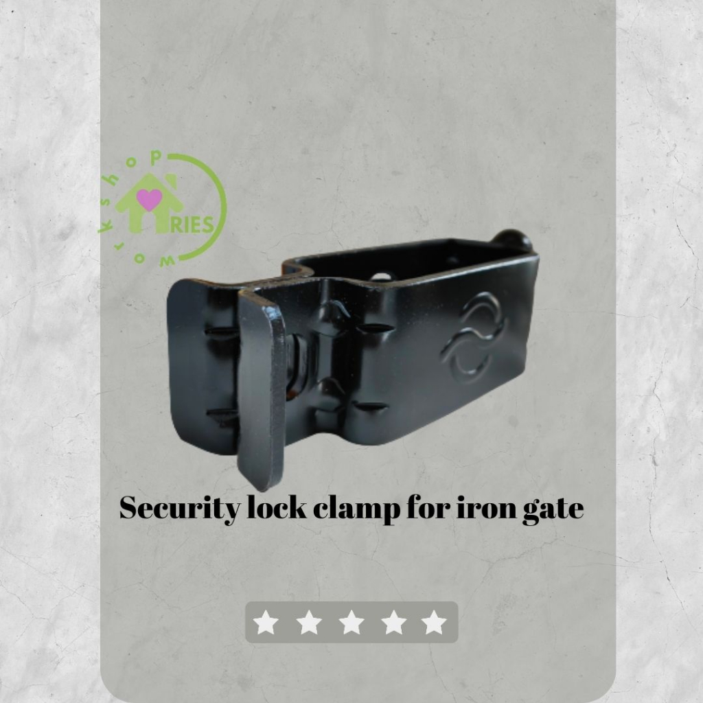 Whale Shape Security Iron Clamp CW3 3 -1/16" x 1- 1/2" Black / Security ...