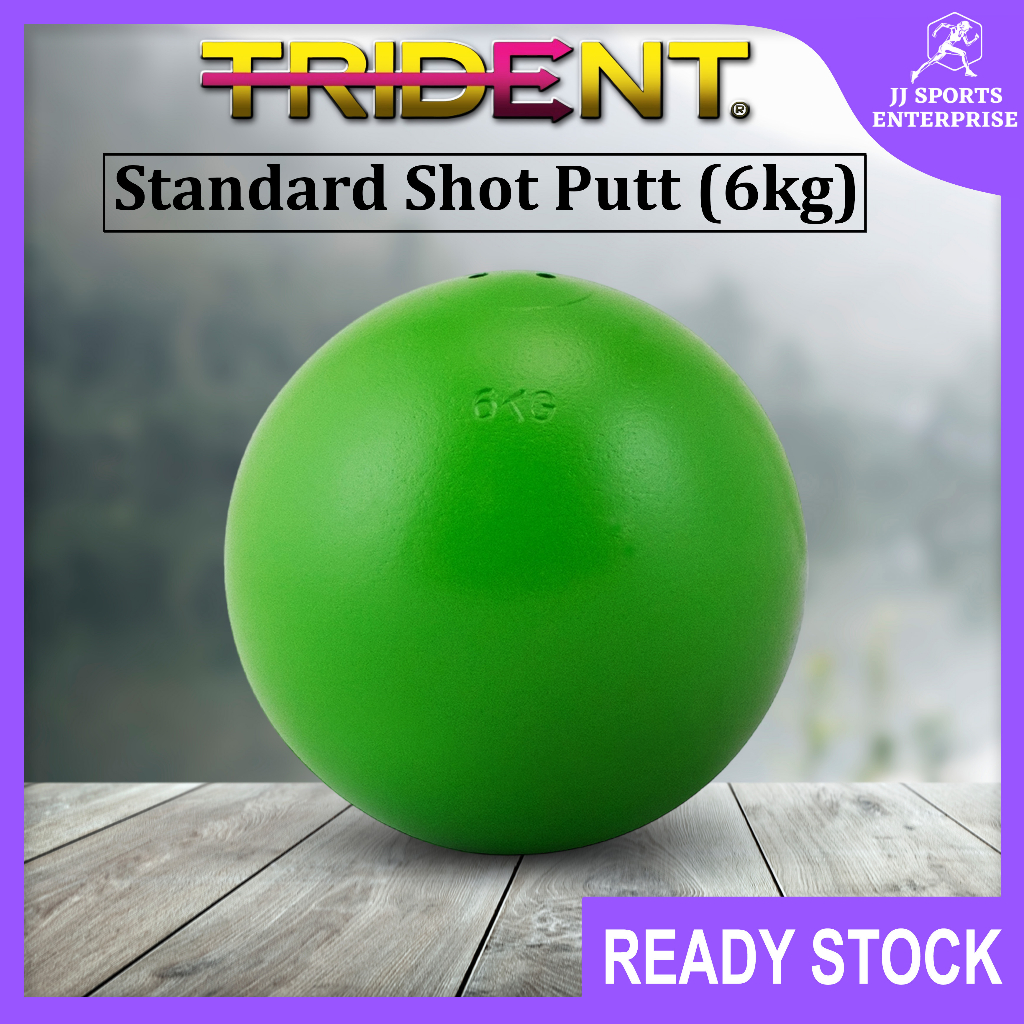 Trident Standard Shot Put Lontar Peluru (6kg) Trident Standard Shot Putt Steel Ball Bola Besi ...