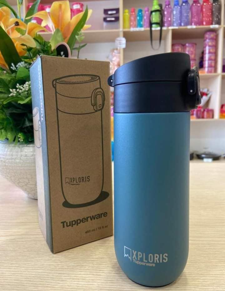 3 Sizes: Tupperware Xploris Flask 350ml/ Xploris 470ml/ 450ml Easy Open ...