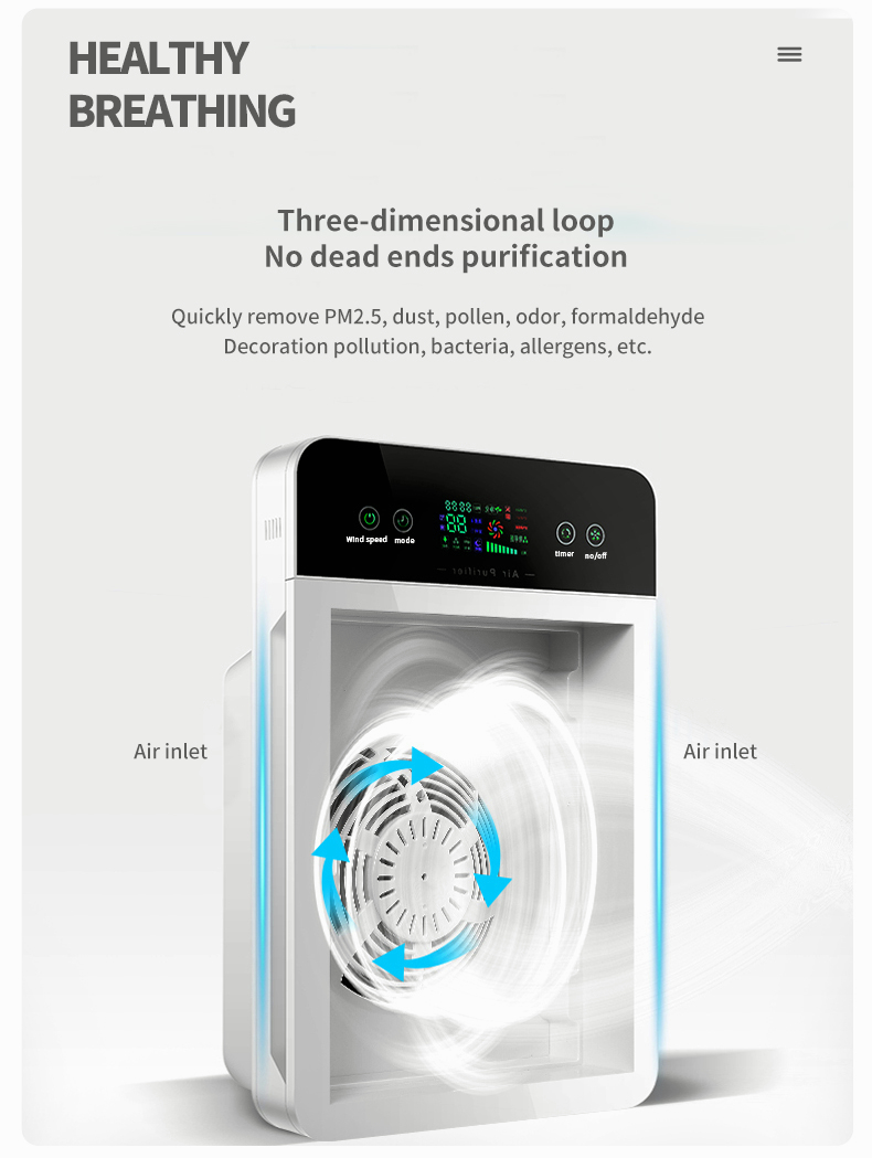 ONEHOME Air Purifier with UV Sterilization 淨化器空氣淨化器 Home Air Purifier/Air Cleaner Dust Removal ...
