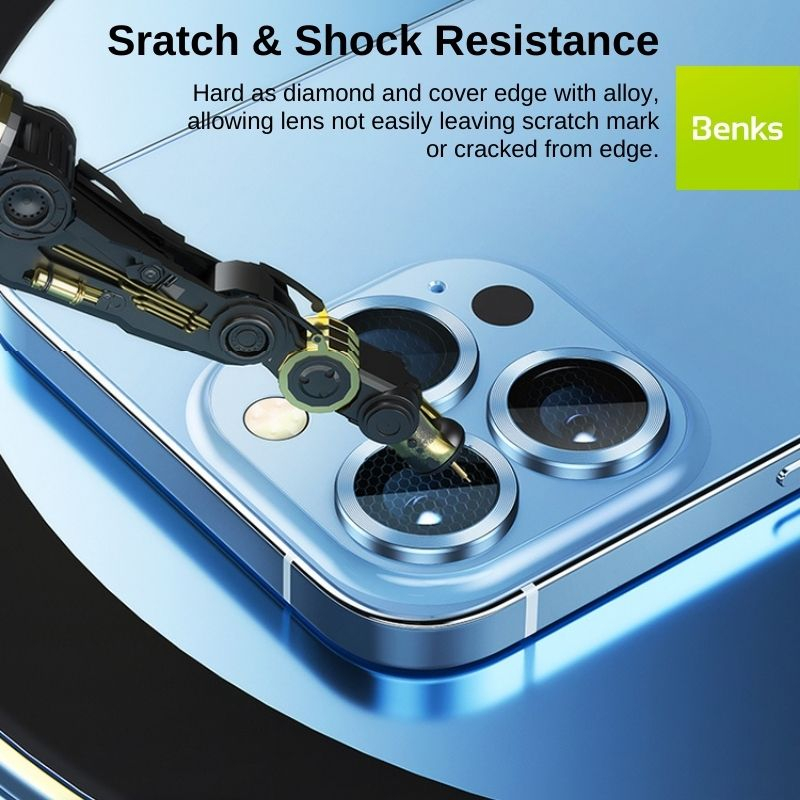 BENKS Lens Protector for iPhone 13 Pro Max / iP13 Mini Alloy Glass Film ...