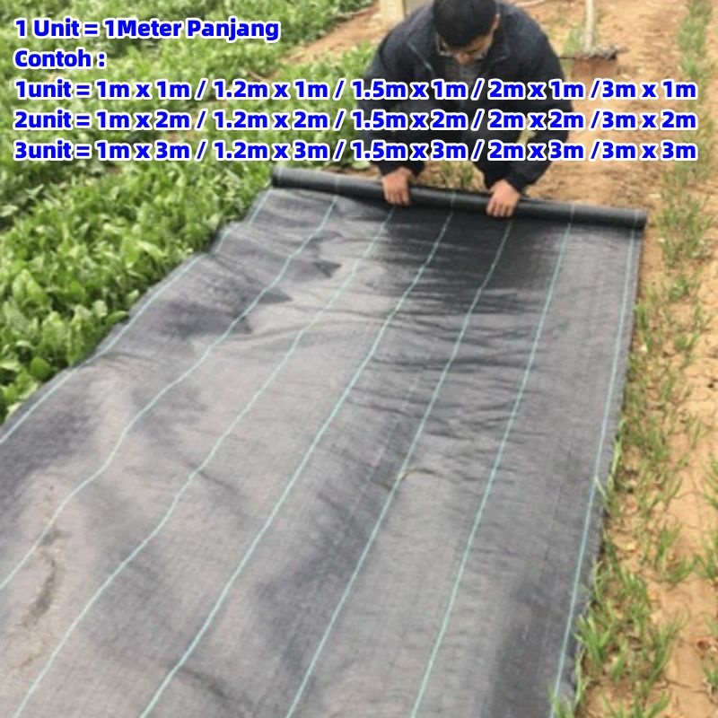 🔥70/90 GSM🔥 1m/1.2m/2m/3m Garden Per Meter Weedmat Weed Control Mat ...