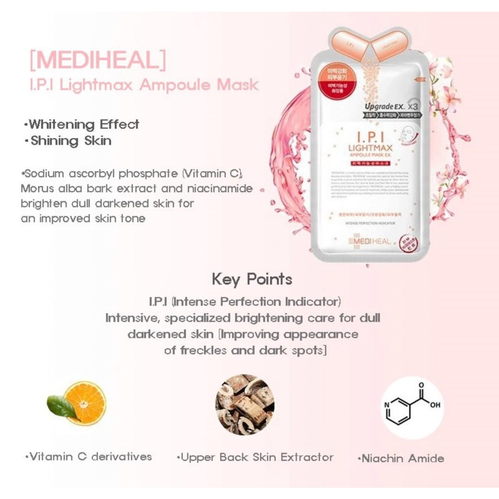 MEDIHEAL NMF Aqua Collagen Teatree Placenta Essential IPI Lightmax PDF AC Mogongtox Soda Ampoule ...