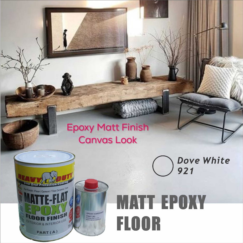 ( MATTE EPOXY ) 5L MATT EPOXY FLOOR PAINT [HEAVY DUTY] PROTECTIVE ...