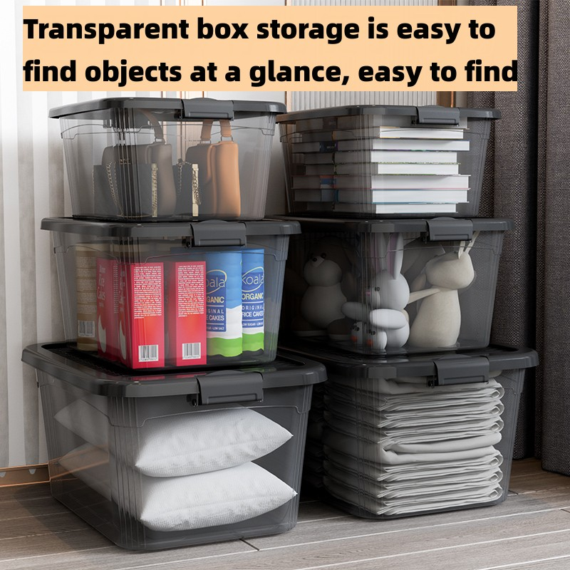Clear Storage Box | Kotak Simpanan Lutsinar - Stackable Container ...
