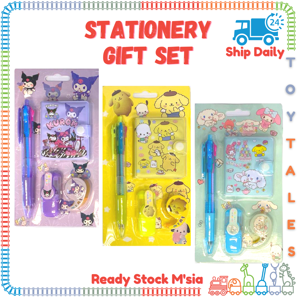 4PCS KIDS GOODIES STATIONERY SET 🍭 Stationery Set For Kids Gift School ...