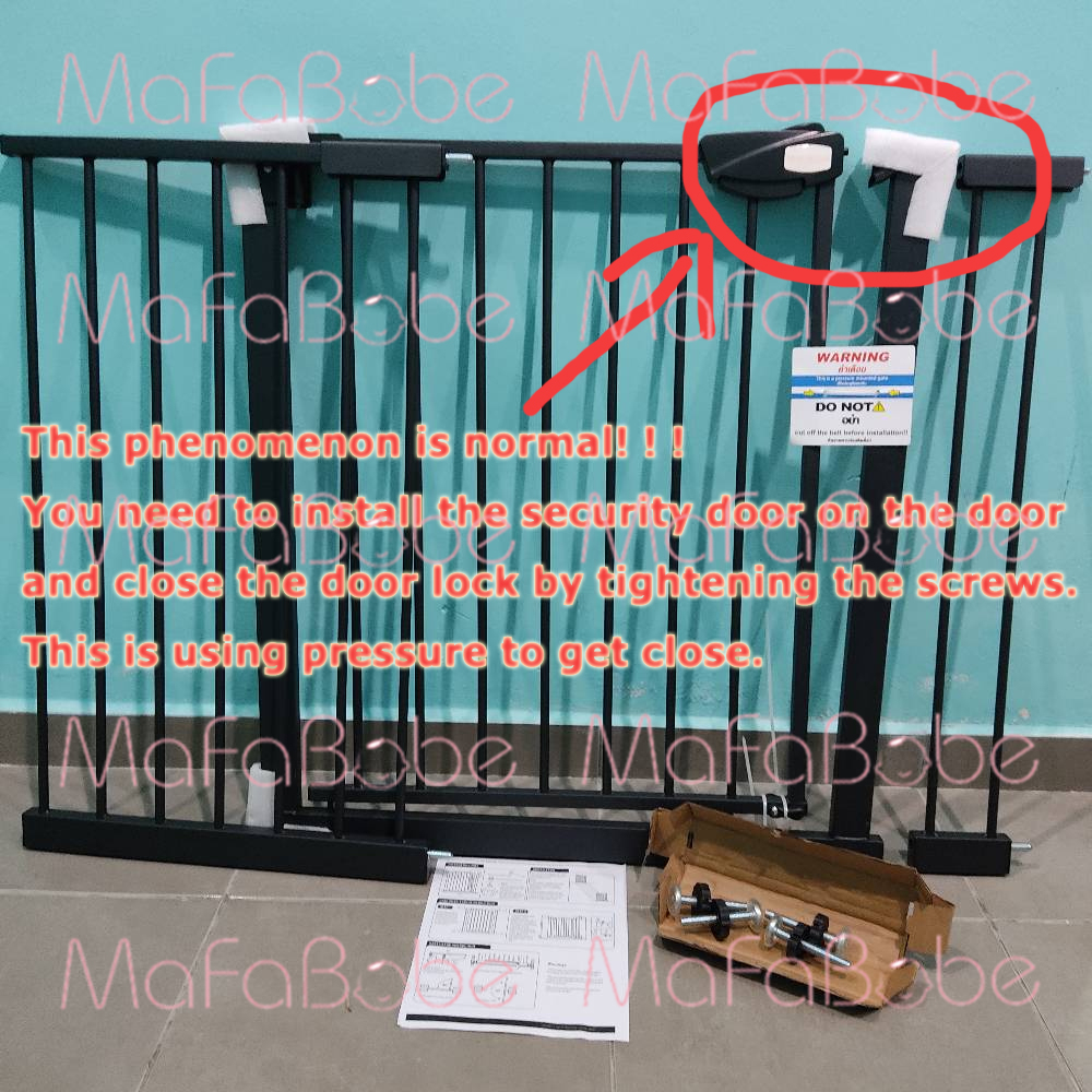 [3 Safety Lock] Mafababe Auto Close Pagar Baby Safety Gate Baby Safe ...