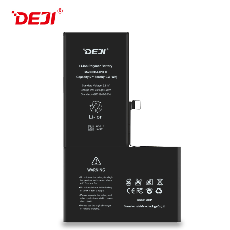 Deji Battery High Extra Capacity Compatible 14 13 12 11 XS X XR 8 7 6s ...