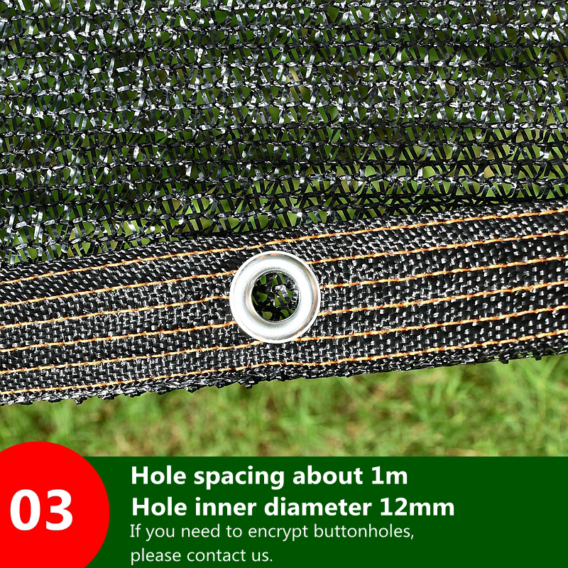C-Mall Outdoor Swimming Pool Cover Black Sunshade Net Anti-UV Awning ...