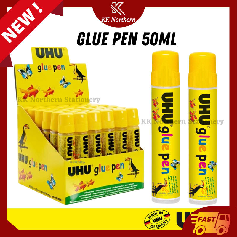 (1 pcs) UHU Glue Pen 50ml Happy Glue / Gam Jernih / Clear Glue Gam ...