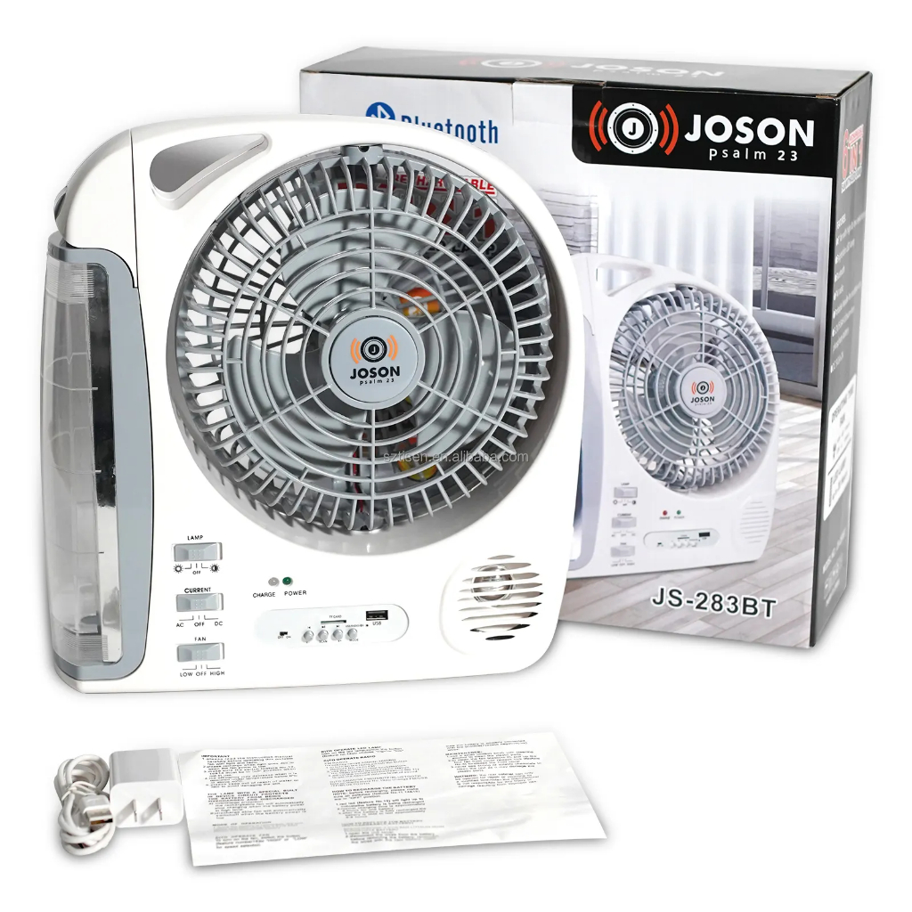 Kipas Solar Fan With Bluetooth Air Conditioner Cooling Fan With 5 ...