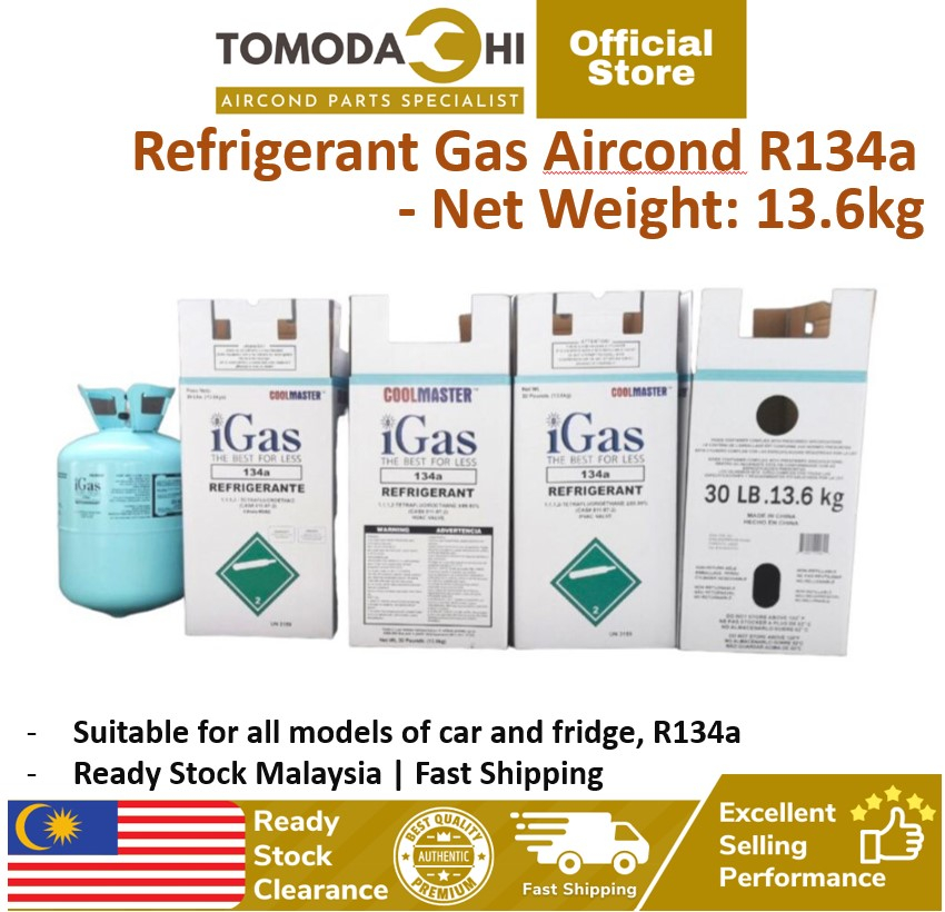 TOMODACHI Car Air Cond Gas R134a Aircond Kereta Refrigerator Aircond Gas Peti Sejuk Rumah r134a ...