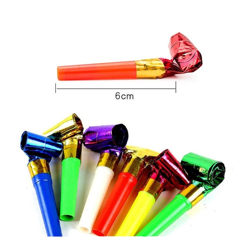 Birthday Party Whistle Random Color Blowout Whistles Whistle Roll Horn ...