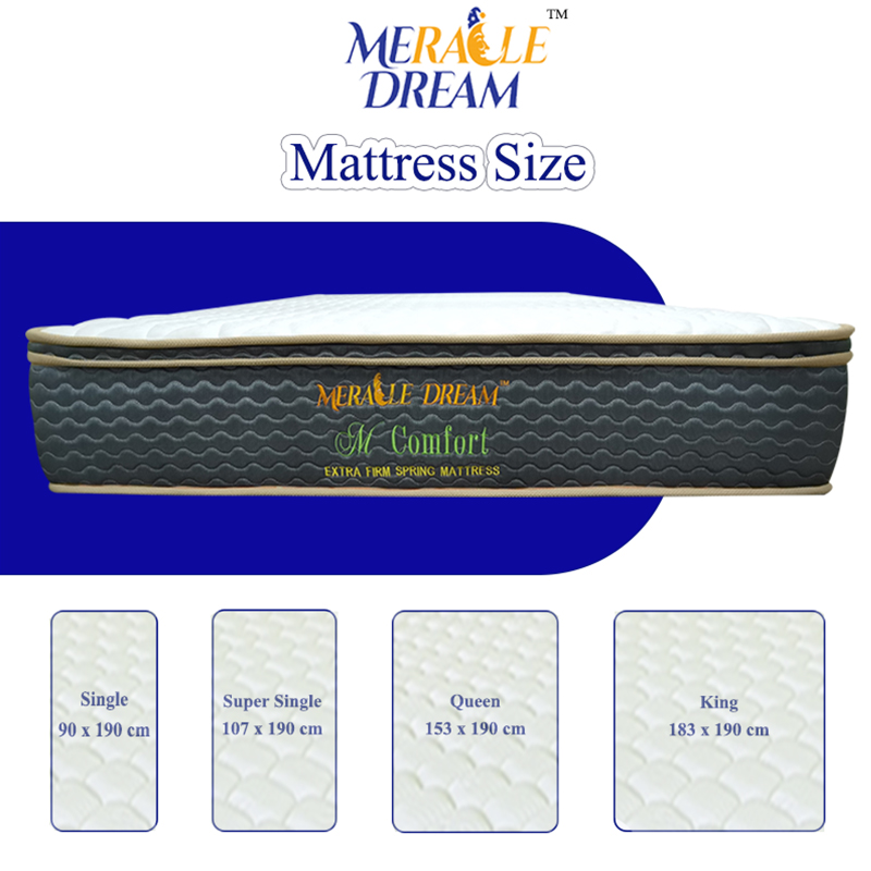 TILAM Queen- Meracle Dream-M Comfort Spring Mattress-Double Bed Hotel ...