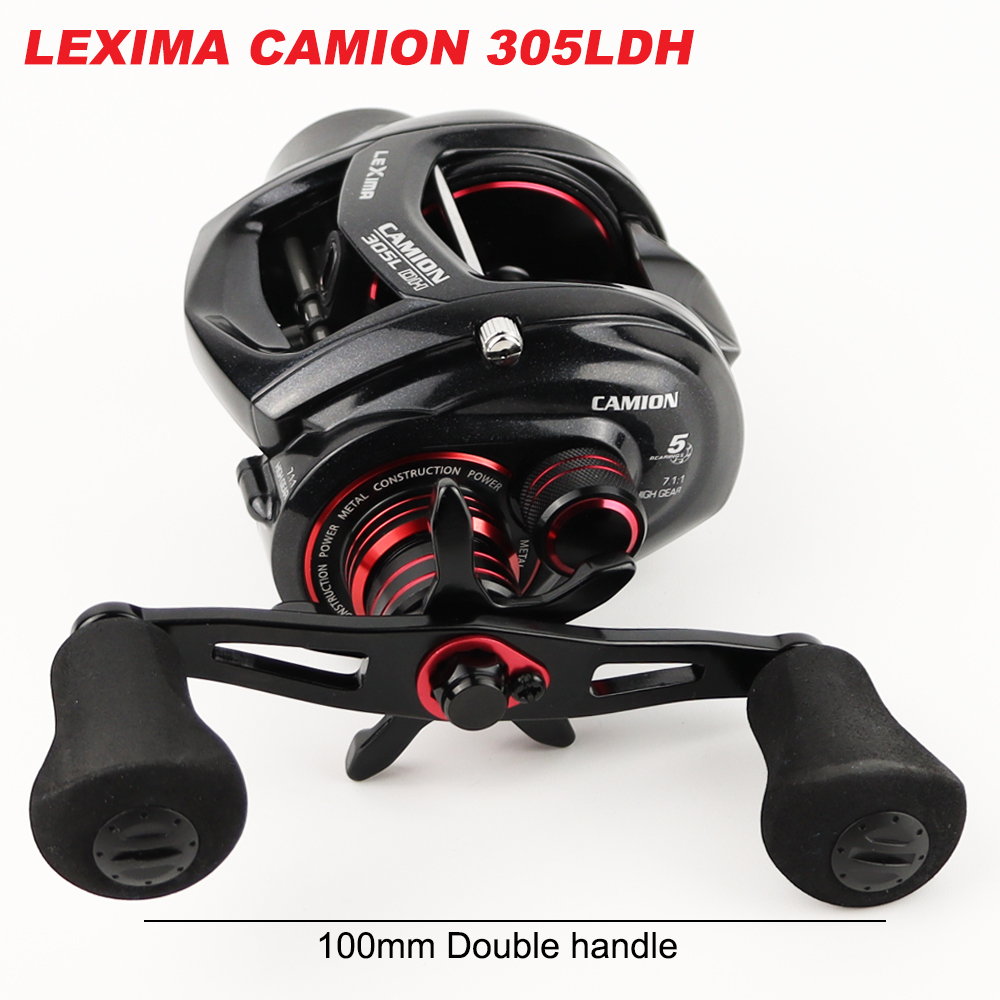 Banax Lexima Camion 305 Left Power/Double Handle Baitcasting Fishing ...