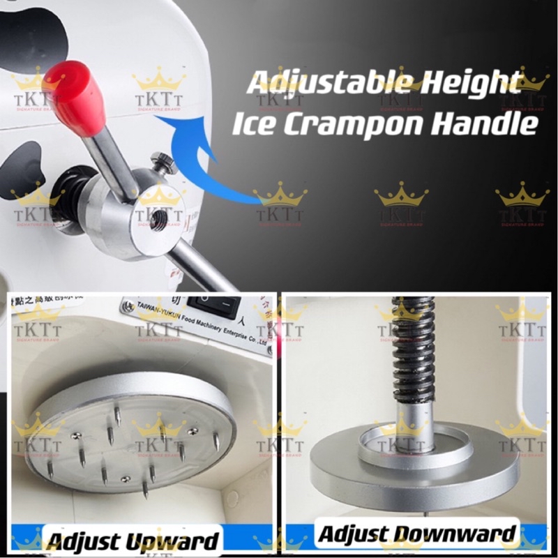 TKTT Commercial Electric Ice Shaver Machine Snowflakes Snow Ice ...