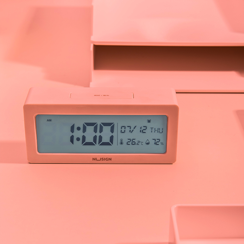 Jadi Nusign Smart Alarm Clock in Rose Pink | Shopee Malaysia