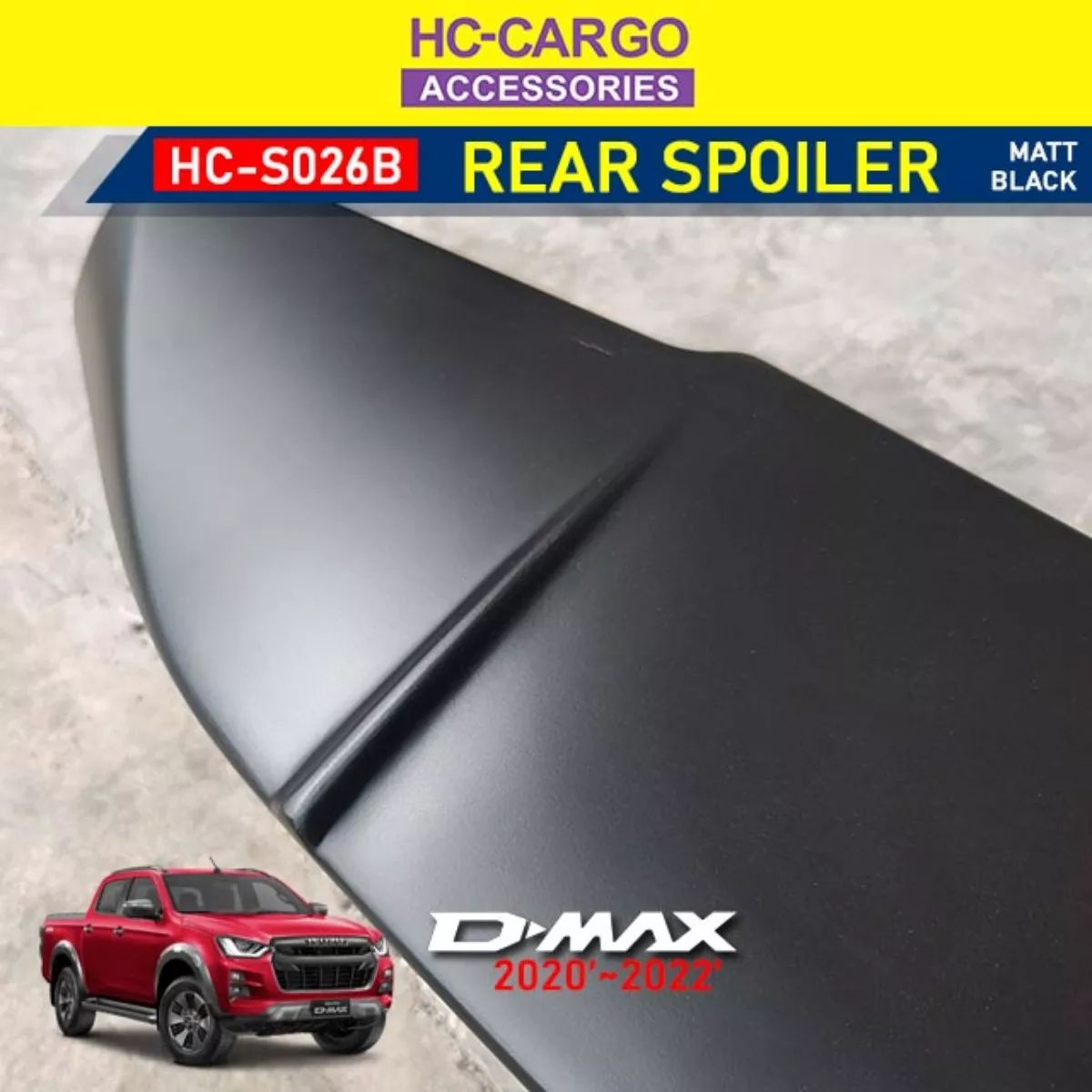 Hc Cargo Isuzu DMAX D-MAX 2012 - 2022 Rear Roof Top Spoiler Carbon ...