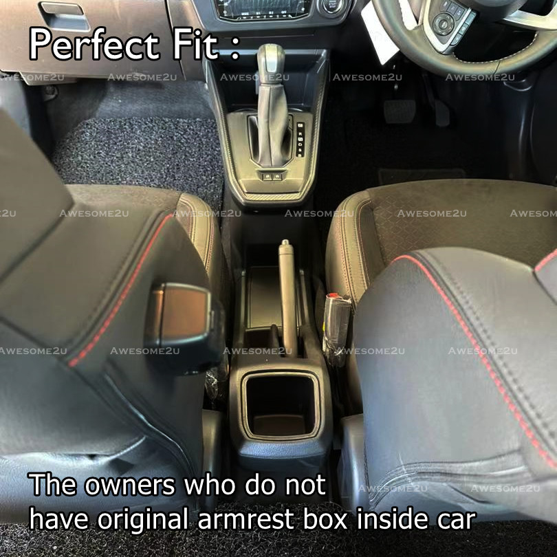 Awesome2u Perodua New Axia 2023-2024 Car Arm Rest Box Console Storage ...