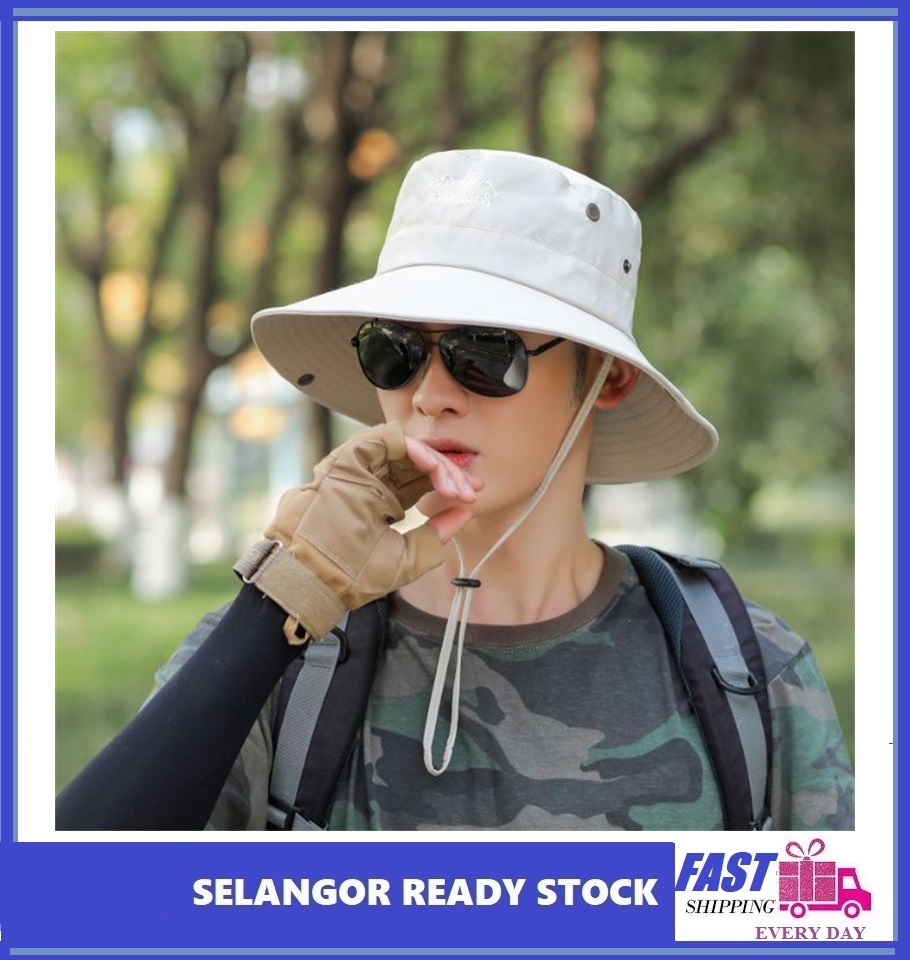 SELANGOR Topi Nelayan UnisexBrimless Safari Military Farmers Cap Sun ...