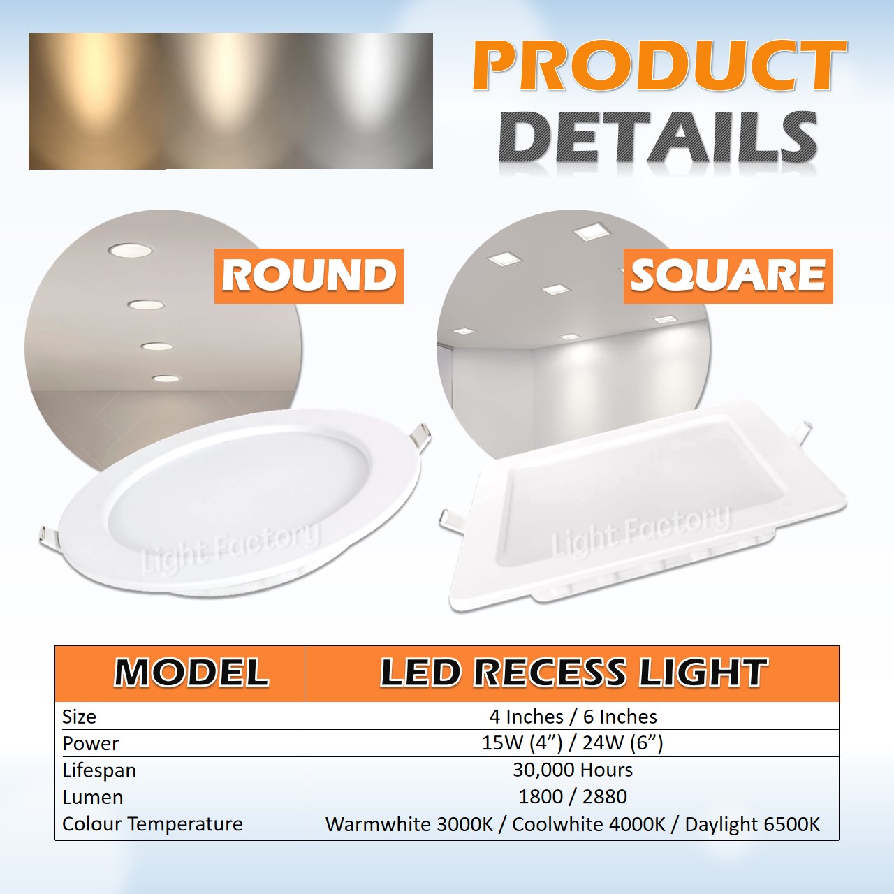 【UPgraded】Super Bright LED Downlight 15W 24W Ultra Slim LED Recess ...
