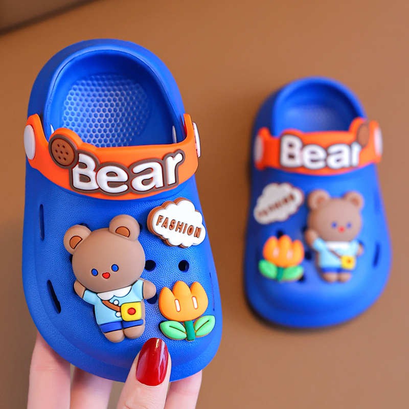 BSKSLF12 Kids Boys Girls Cute Cartoon Rabbit Bear Soft Bottom Non-slip ...