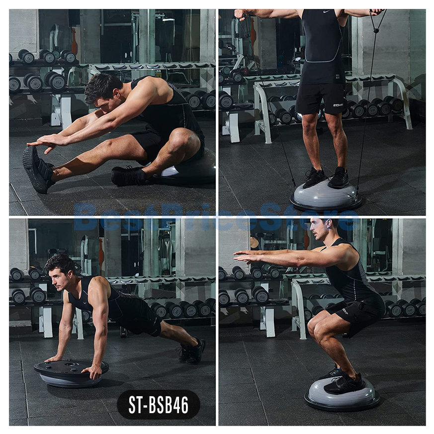 BPS Bosu Ball Trainer 46cm 58cm Yoga Balance Disc Gym Workout Balls ...