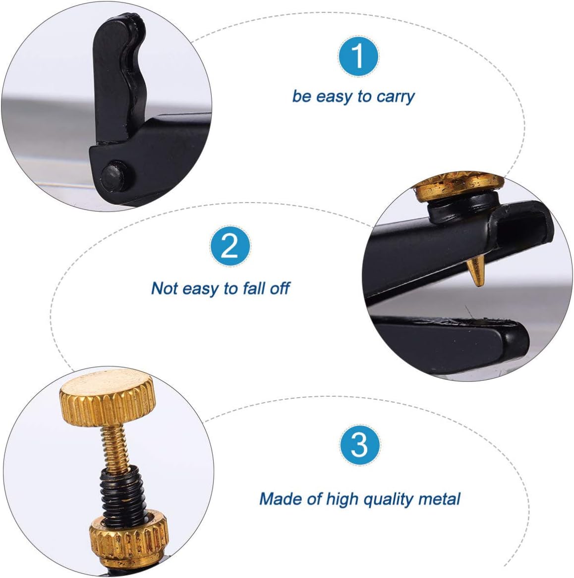 Violin Tuner Tuner 4Pcs String Adjuster Professional Violin Fine Tuner ...