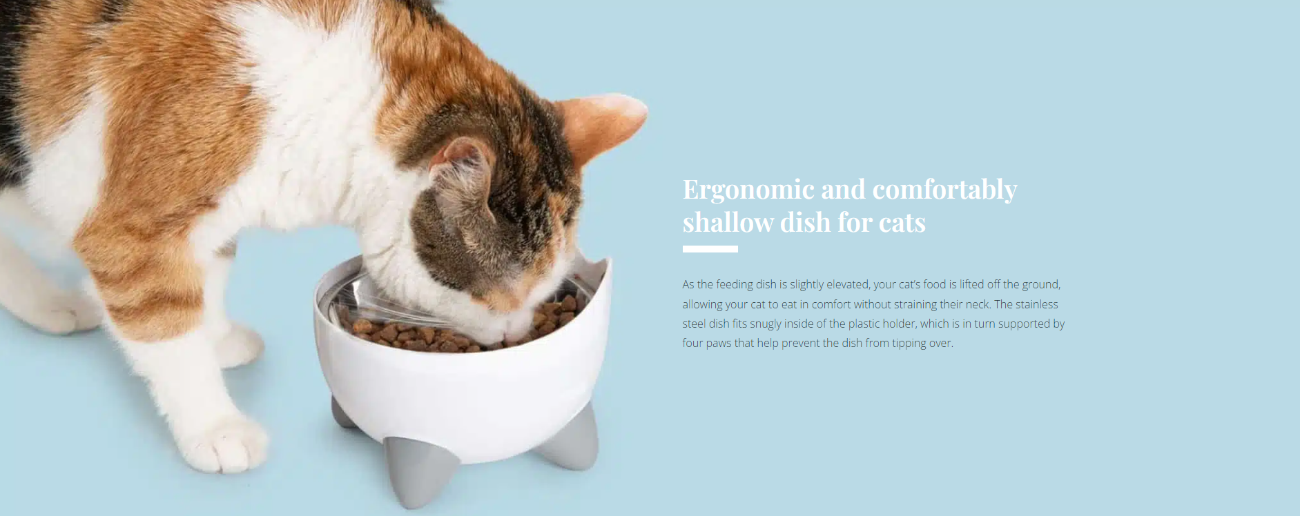 43881 CatIt Pixi Elevated Feeding Dish Cat Food Bowl Bekas Makanan ...