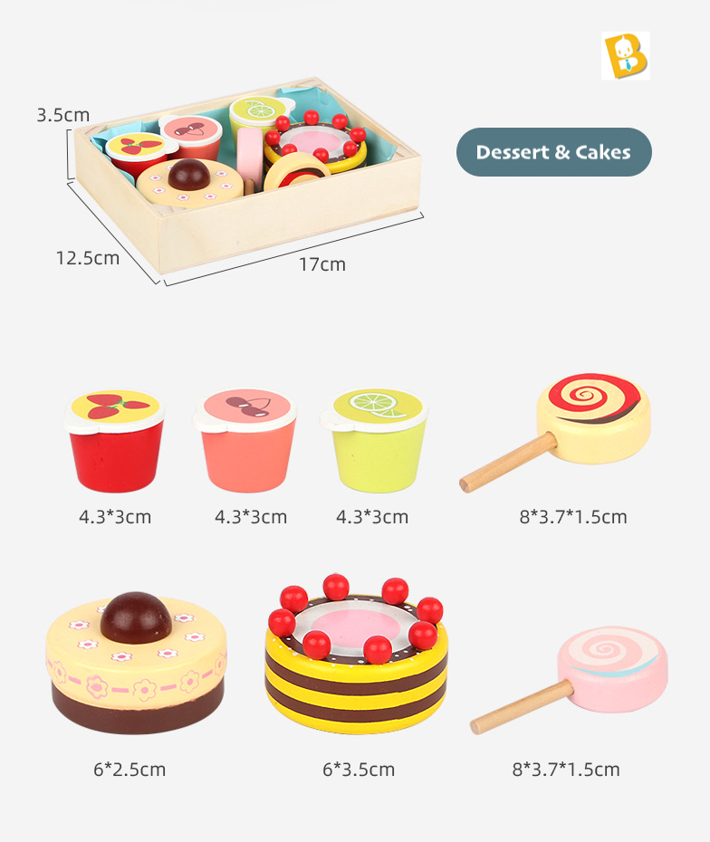 BabyBoss Wooden Magnet Food Cutting Fruit Vegetable Food Toy Pretend ...