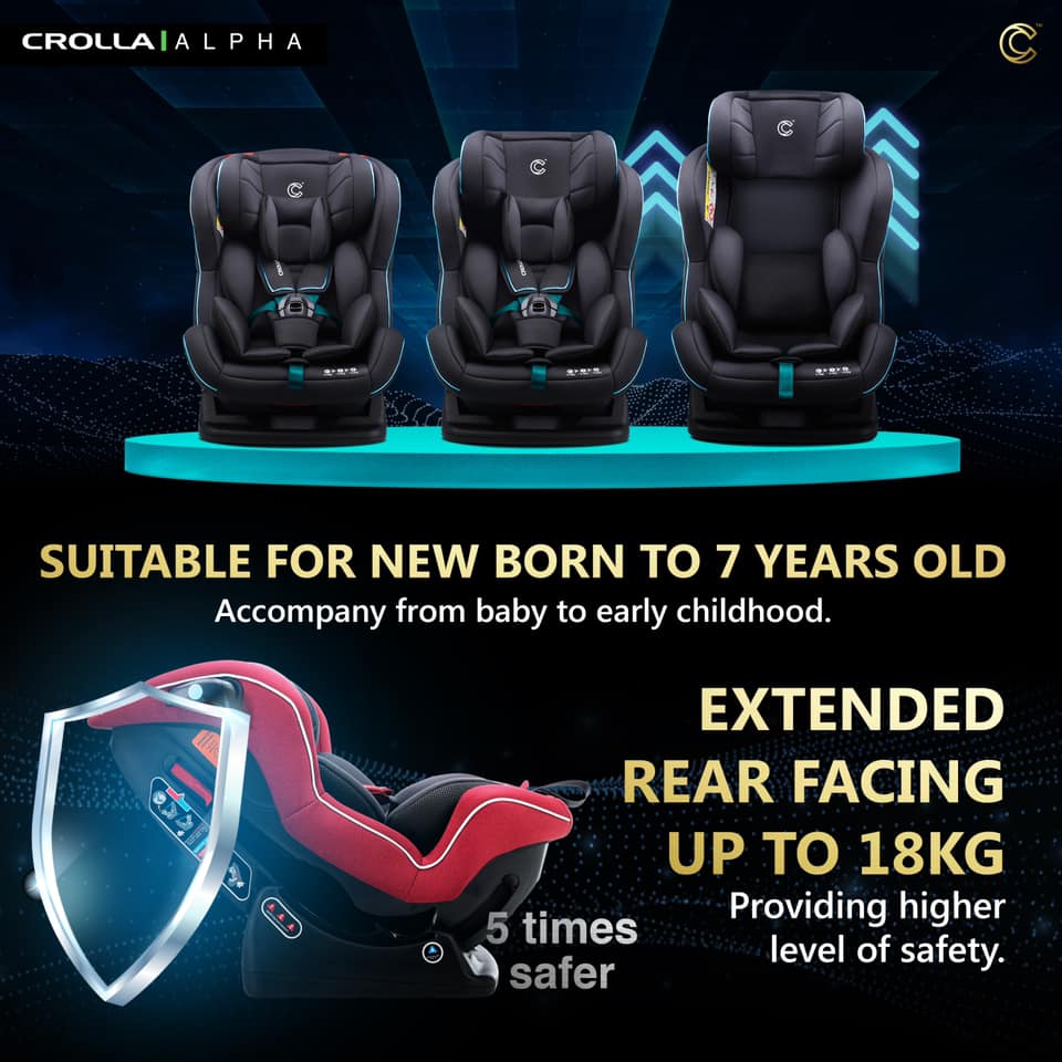 Crolla Alpha Convertible Car Seat - Newborn to 25kg (Entitled for ...