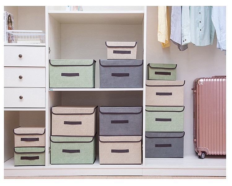 (🇲🇾READY STOCK)Organizer Storage Box with Handle Foldable Polyester ...