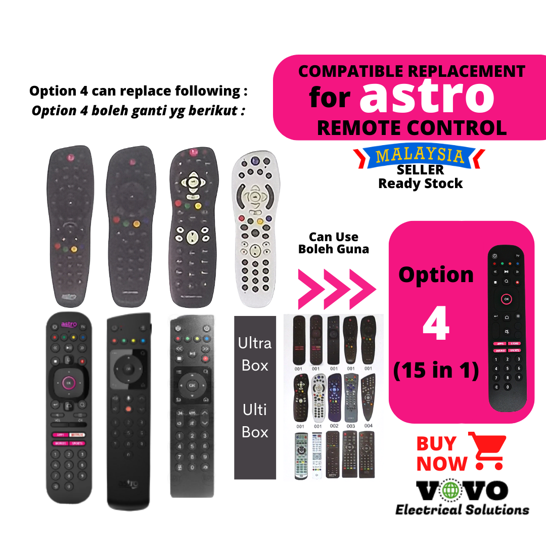 ASTRO Compatible Replacement Remote Control Beyond PVR Ultra Ulti Njoi ...