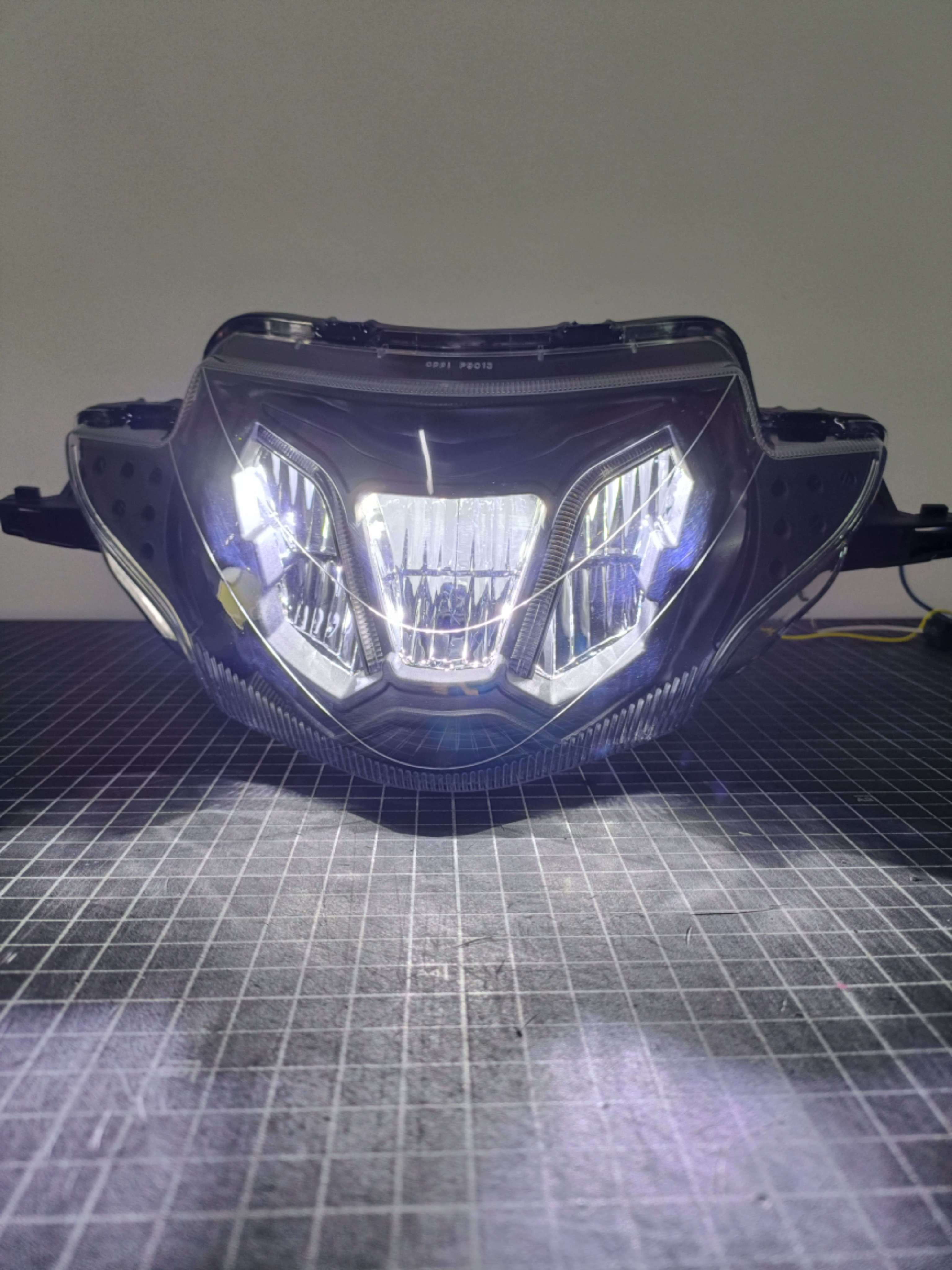 HONDA WAVE 125S HEAD LAMP LED CUSTOM ZHIPAT LAMPU DEPAN HEADLAMP ...