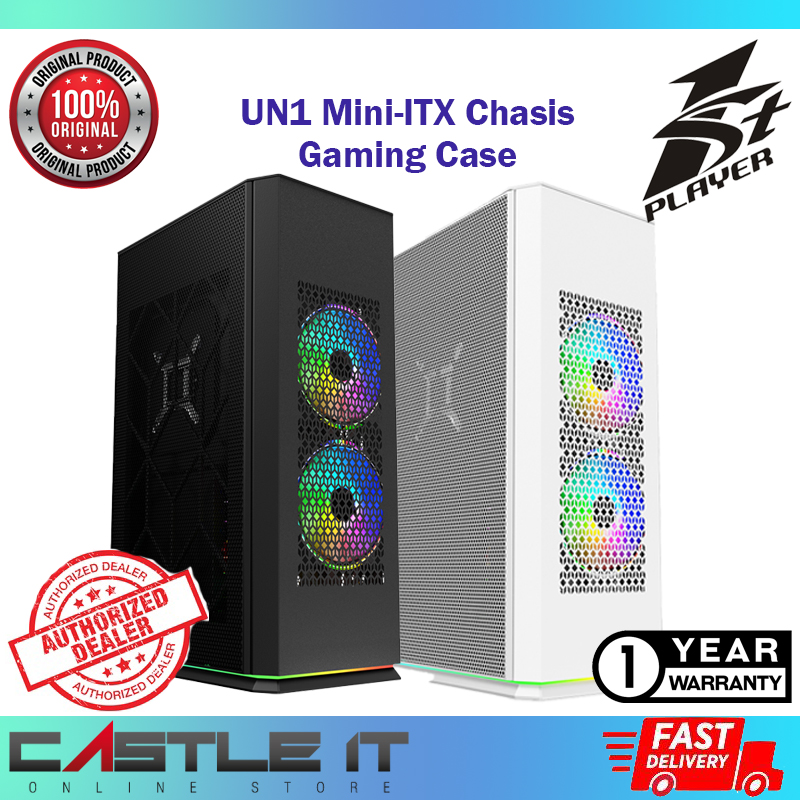1st Player UN1 GREY ITX Mini Micro Size Case Casing Concept Type Gaming ...