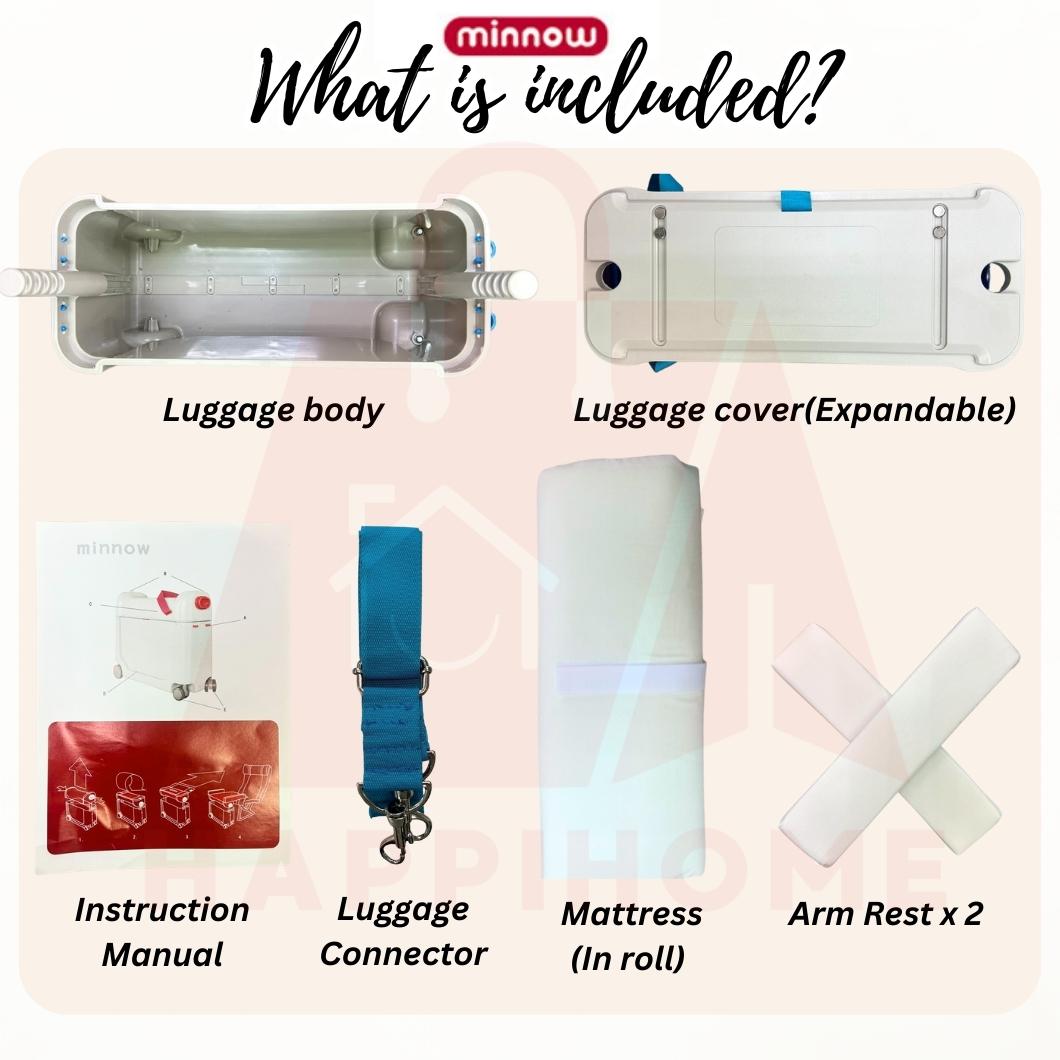 Minnow Bedbox Cabin Luggage Bag Kids Ride On Scooter Luggage Bag Travel ...