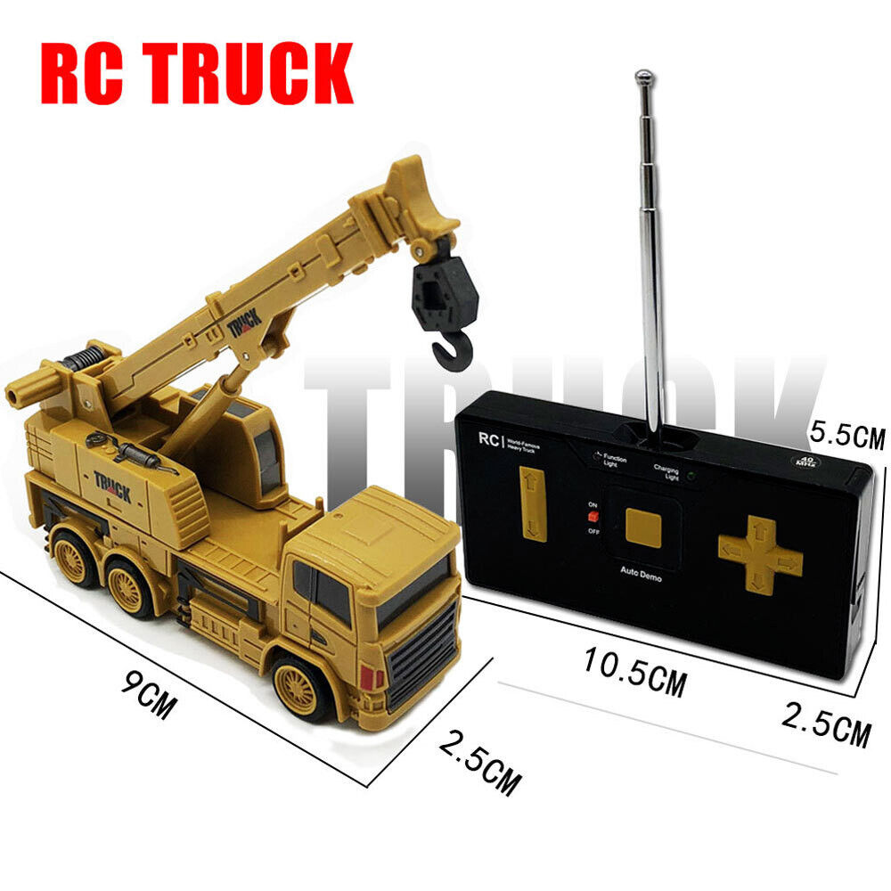 REMOTE CONTROL SCALE 1:64 4CH RC Dump Truck RC Excavator RC Crane Truck ...