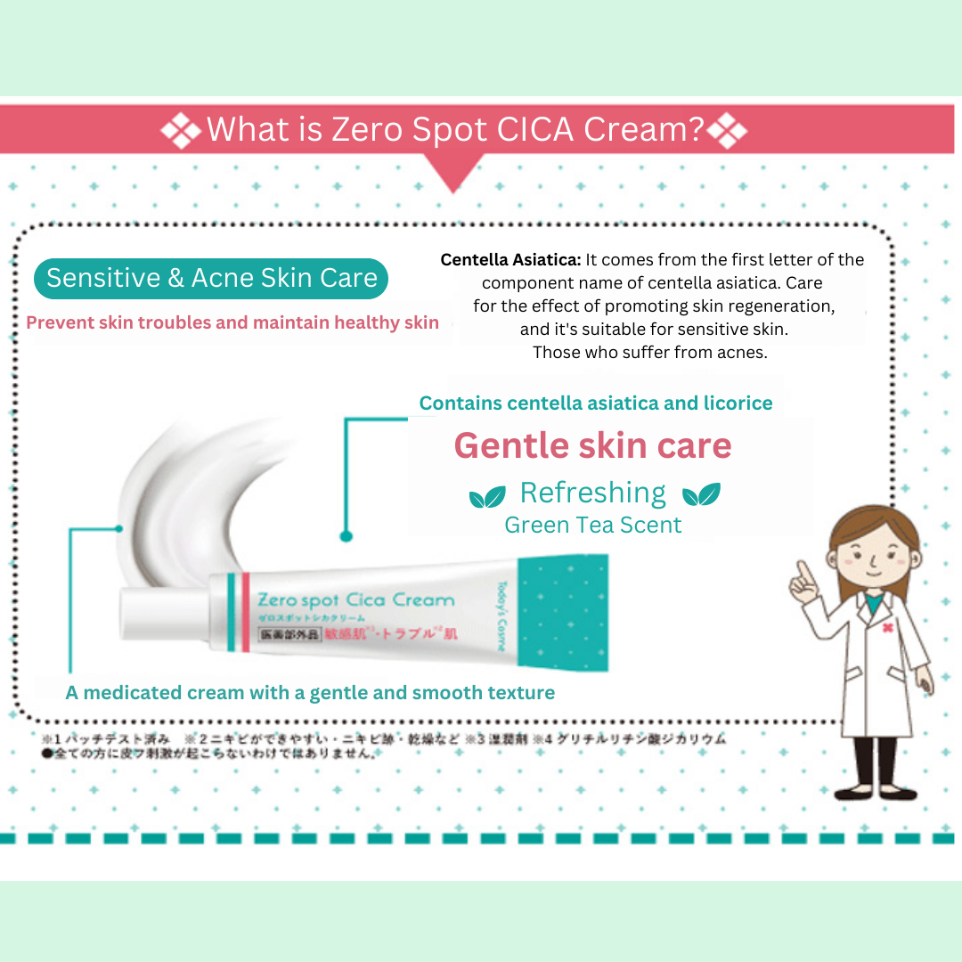 Acne Cream | Today's Cosme Zero Spot Cica Acne Cream 30g 66745 | Shopee ...