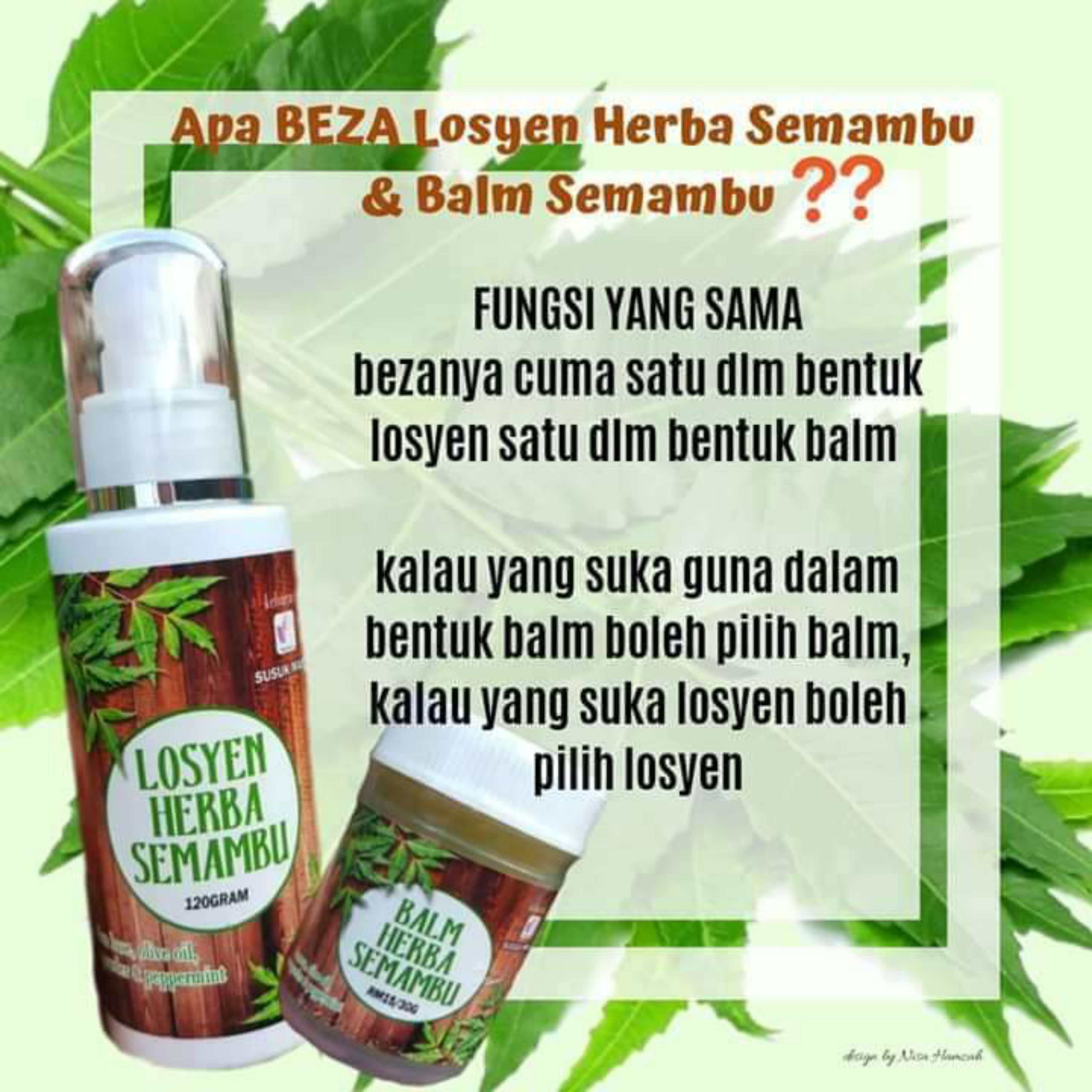 SET DAUN SEMAMBU SUSUK MANJA | BALM SEMAMBU BALM NEEM CHICKEN POX ...