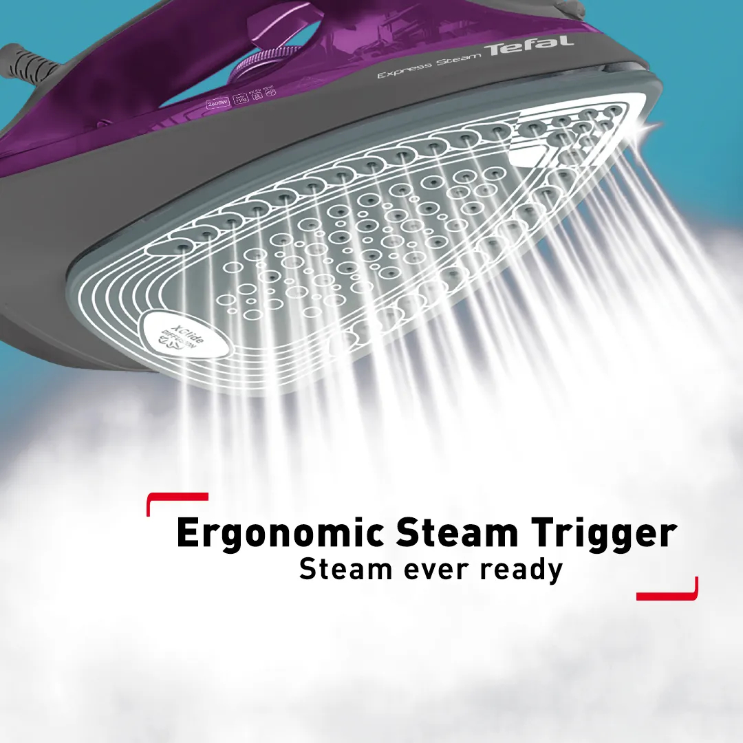 Tefal 2600W Express Steam Iron | FV2843M0 (Household Seterika Baju 熨斗 ...