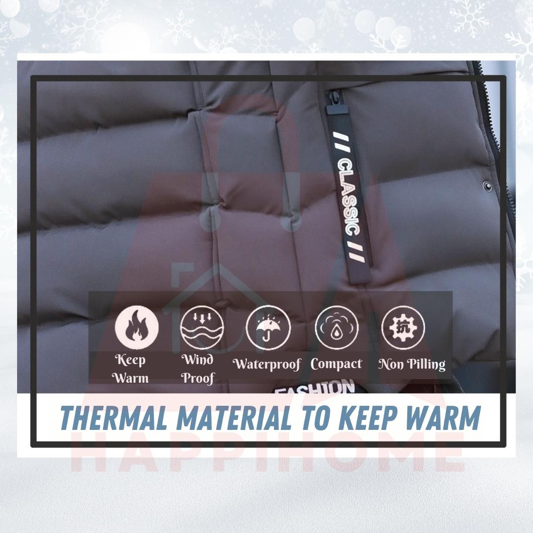 Men Winter Windbreaker Winter Windproof Coat Winter Down Jacket Blue ...