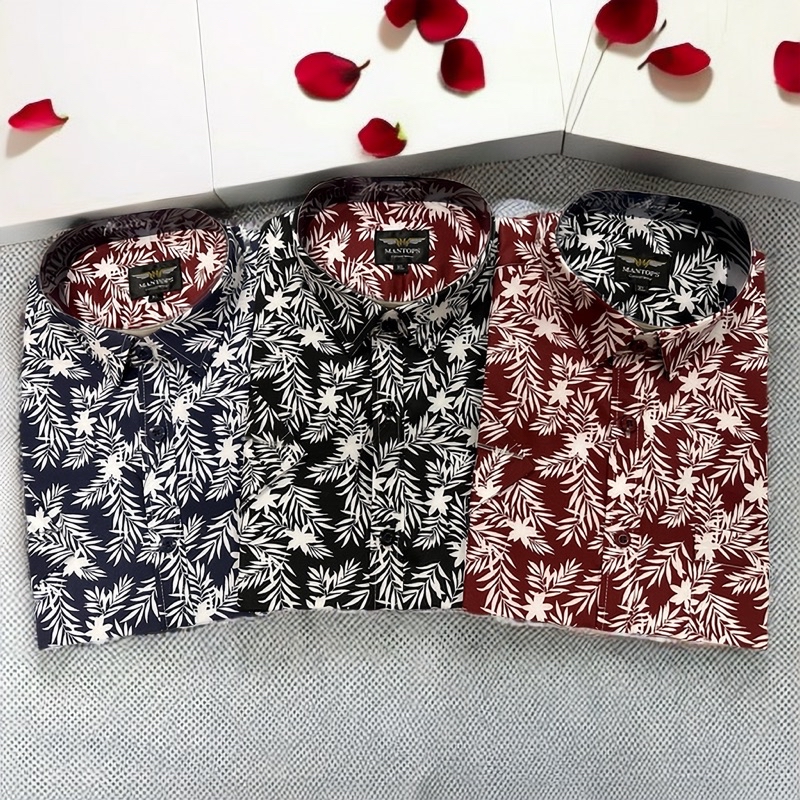 READY STORE MEN BATIK SHIRT SHORT SLEEVE NORMAL FIT PLUS SIZE L-7XL ...