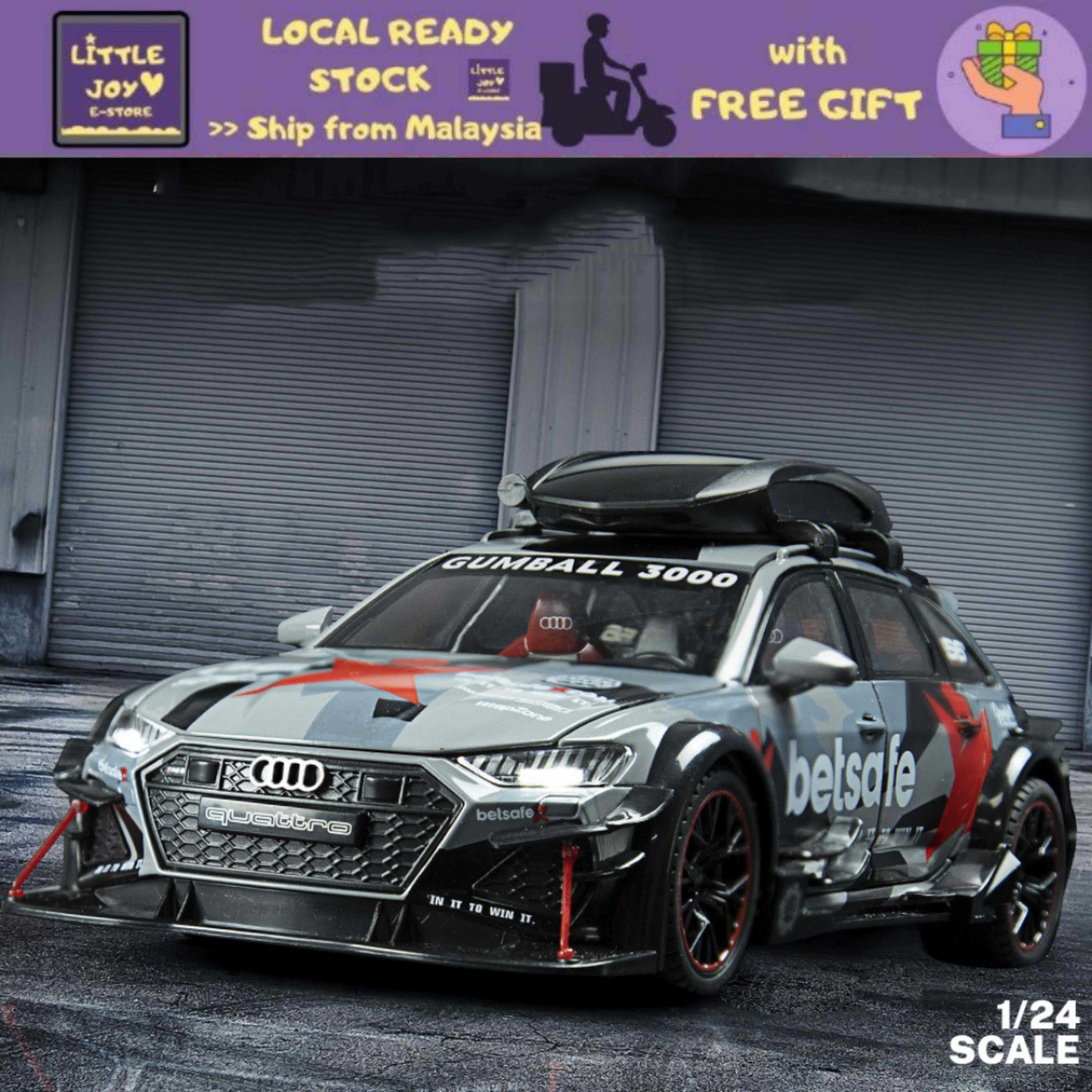 🇲🇾LJS1 Audi RS6 1:24 Camouflage Modified Sports hatchback Alloy Diecast ...