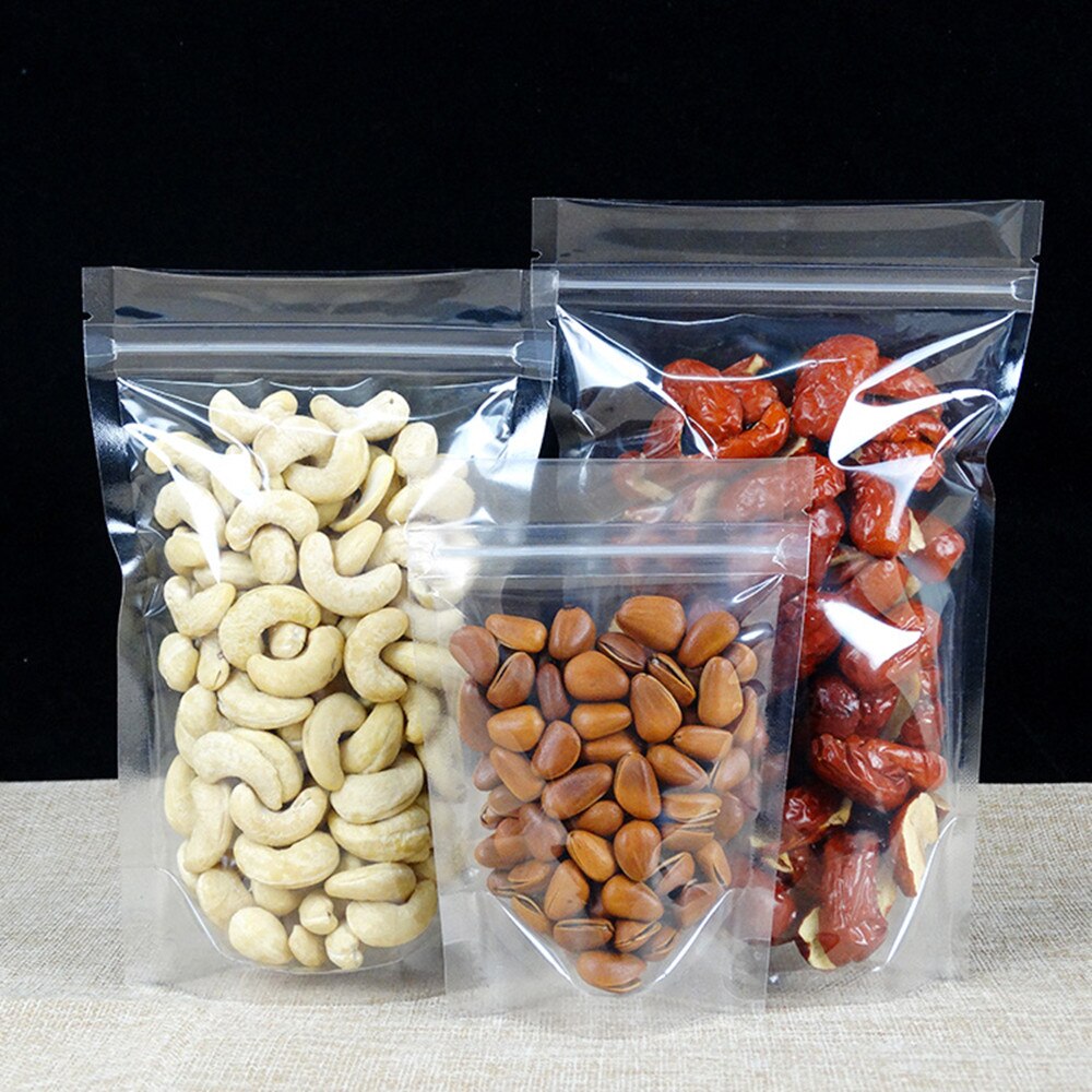 50PCS/ Lot Zip Lock Stand Up Bags Packaging Ziplock Bag Food Store Bag ...