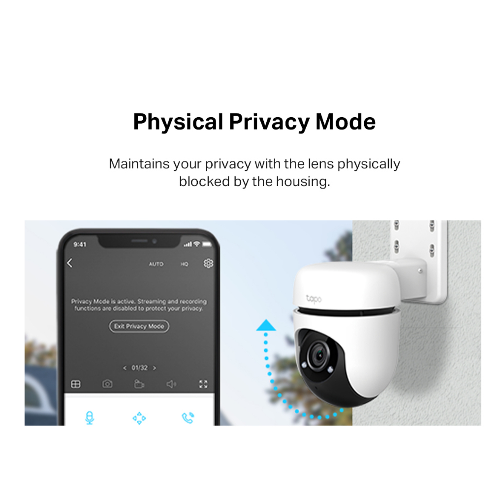 TP-Link Tapo Outdoor 360° Pan/Tilt WiFi Camera Waterproof C530WS/C520WS ...
