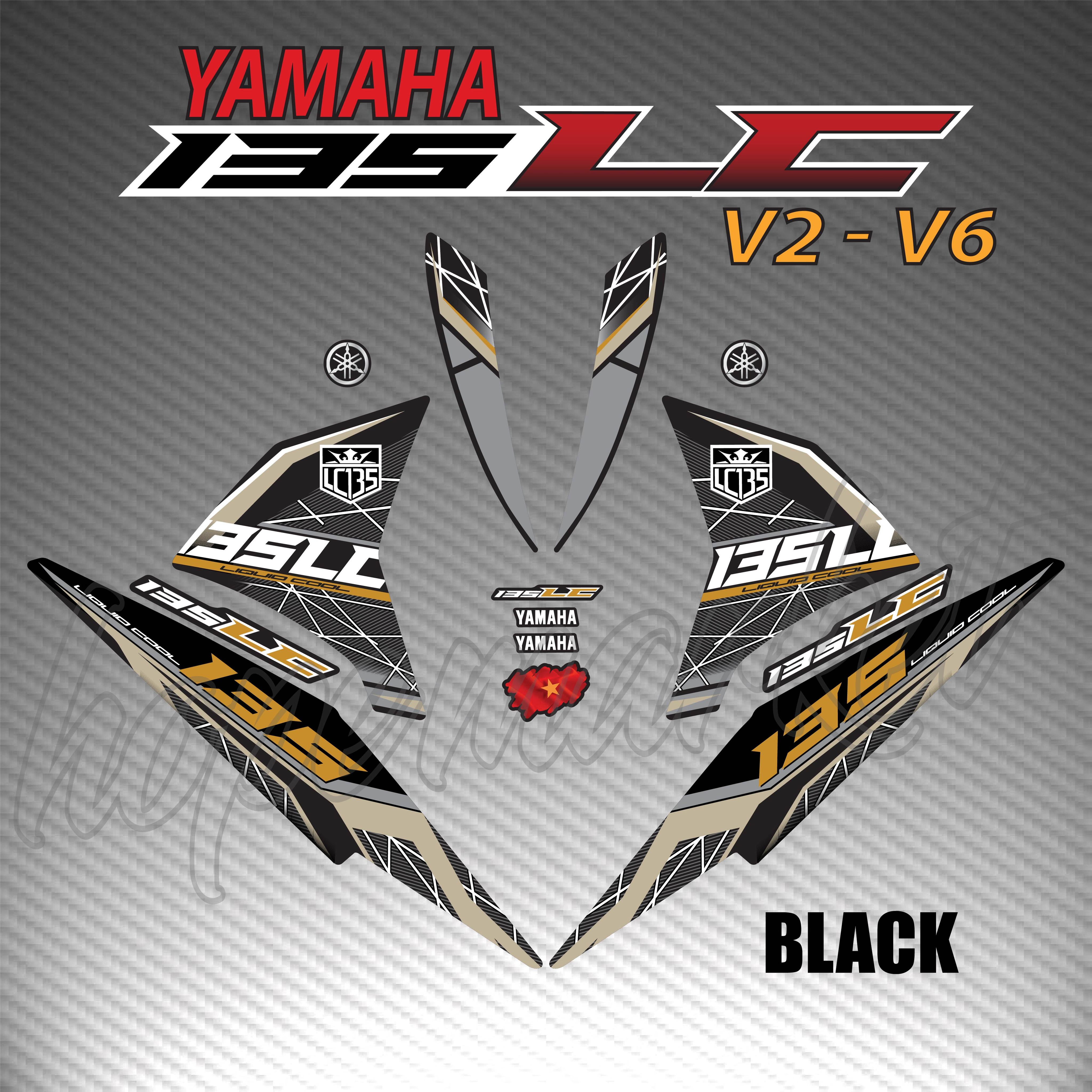 STRIPE MOTOR YAMAHA LC135 V2 V3 V4 V5 V6 V7 CUSTOM VIETNAM (55) BODY ...